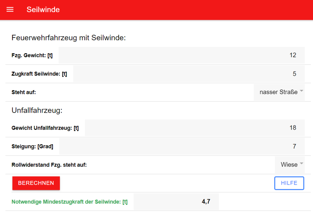 Firefighter Calctool - Feuerwehr Innovativ